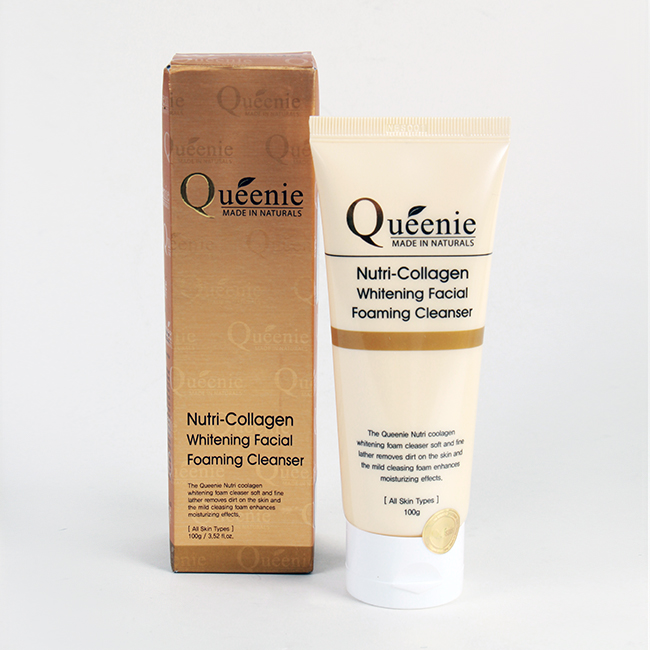 Sữa rửa mặt tạo bọt, trắng da, bổ sung Collagen Queenie 100g.4207292