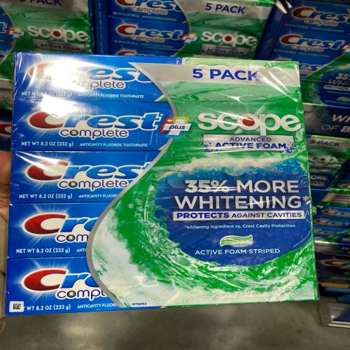 Kem Đánh Răng Crest Complete Whitening Plus Scope Advanced Active Foam ...