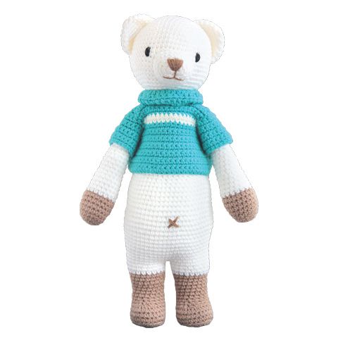 Gấu Bobbie đứng (Len-Màu) | Bobi Craft | The Art of Big Dreams