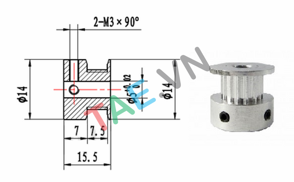 Pulley GT2 – Truong An Equipment