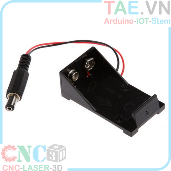 Đế Pin 9V Kèm Jack DC – TAE SHOP
