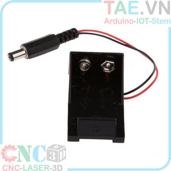 Đế Pin 9V Kèm Jack DC – TAE SHOP