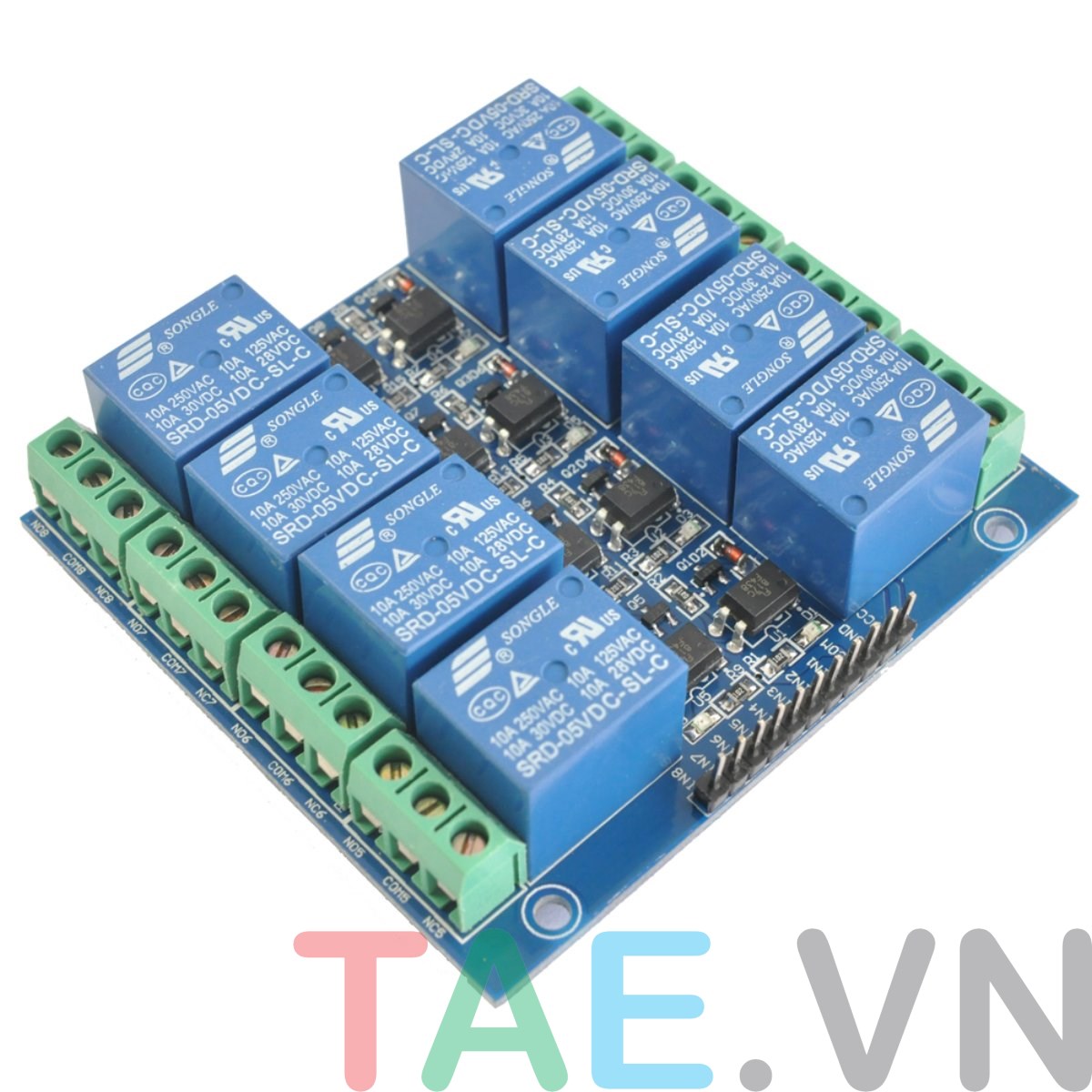 Module Relay 5V 8 Kênh 2 Hàng Cách Ly Opto TAE SHOP