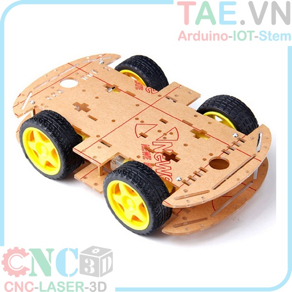 Khung Xe Robot 4WD | Khung robot 4 bánh Trường An Equipment