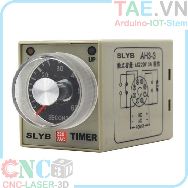 Timer Relay AH3-3 - Relay timer Trường An Equipment