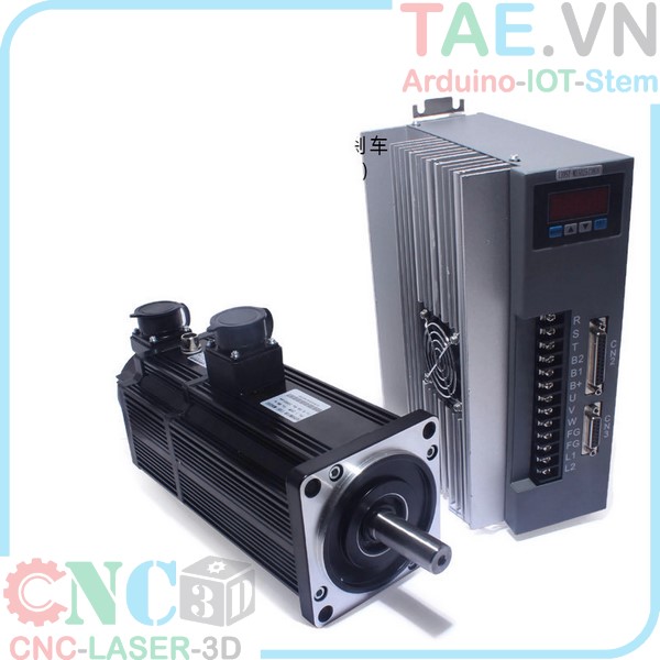 Combo Motor Servo AC 130ST 3.8KW -M15025 380V 15N.M + Drive Drive AASD ...