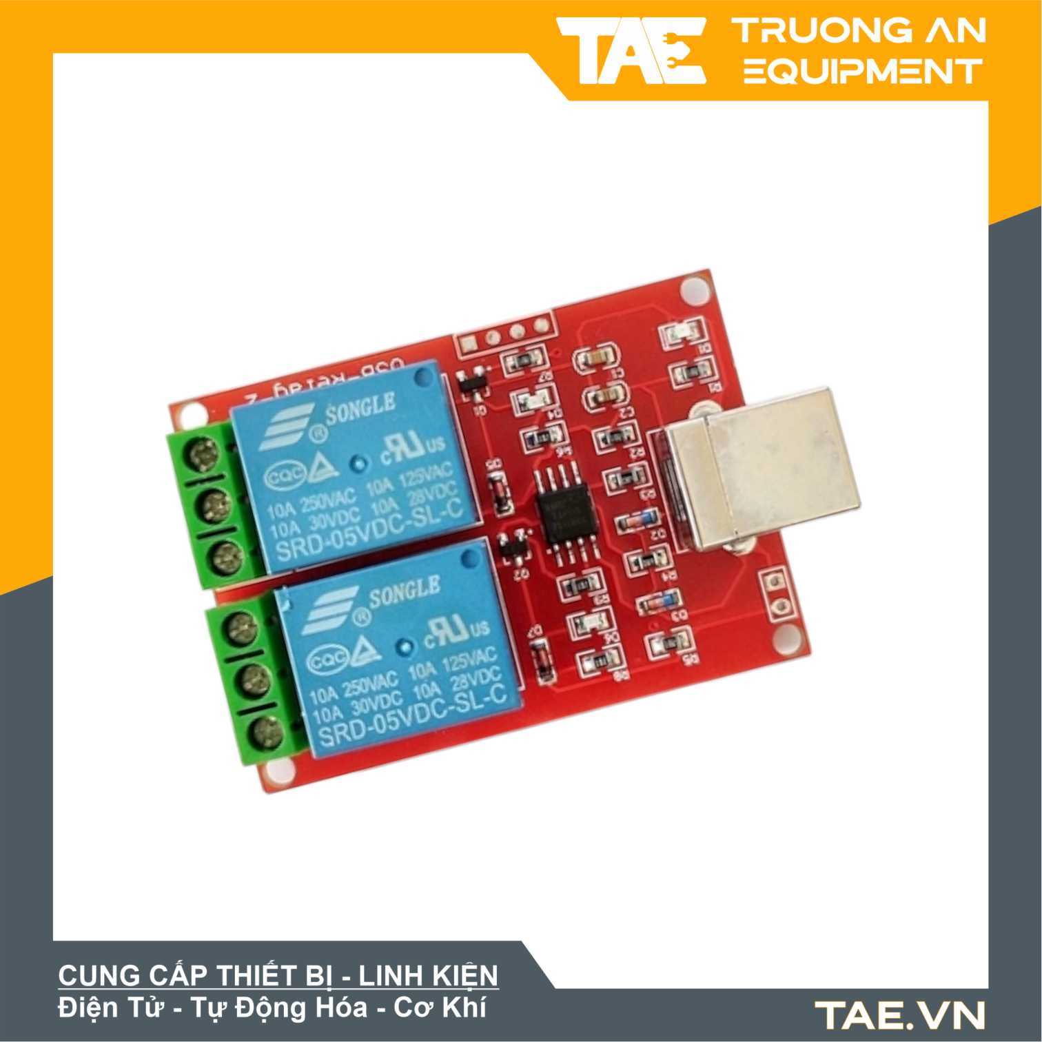 Module 2 Relay Điều Khiển Qua Cổng USB Trường An Equipment