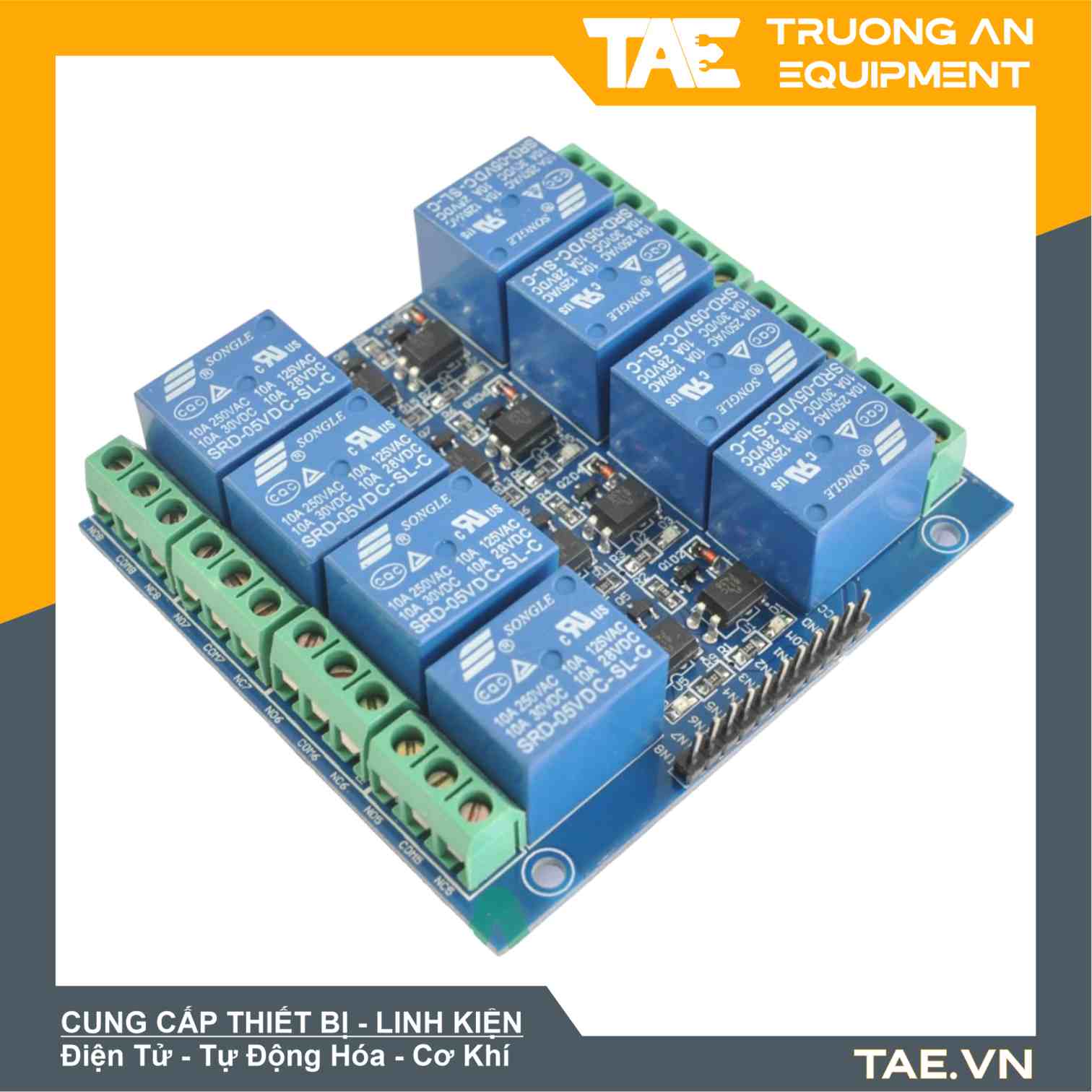 Module Relay 5V 8 Kênh 2 Hàng Cách Ly Opto Trường An Equipment