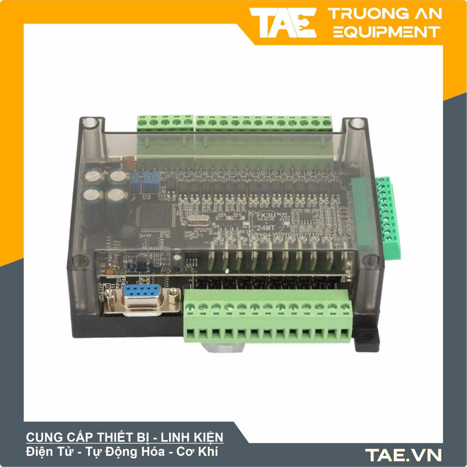 Board Mạch PLC Mitsubishi FX3U-24MT 6DA 2AD RS485 DC24V Trường An Equipment