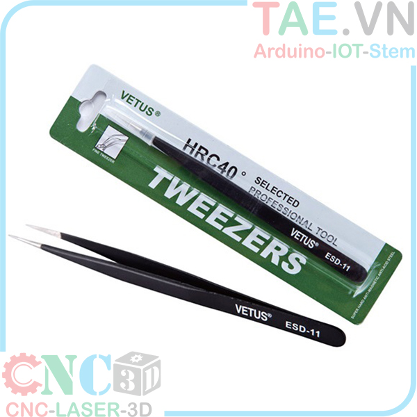 Nhíp nhọn VETUS ESD-11 | Nhíp Gắp Linh Kiện VETUS Trường An Equipment