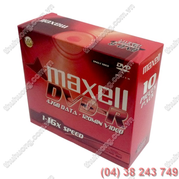 Đĩa DVD-R 4.7GB 16x - MAXELL (có vỏ, ghi 1 lần)