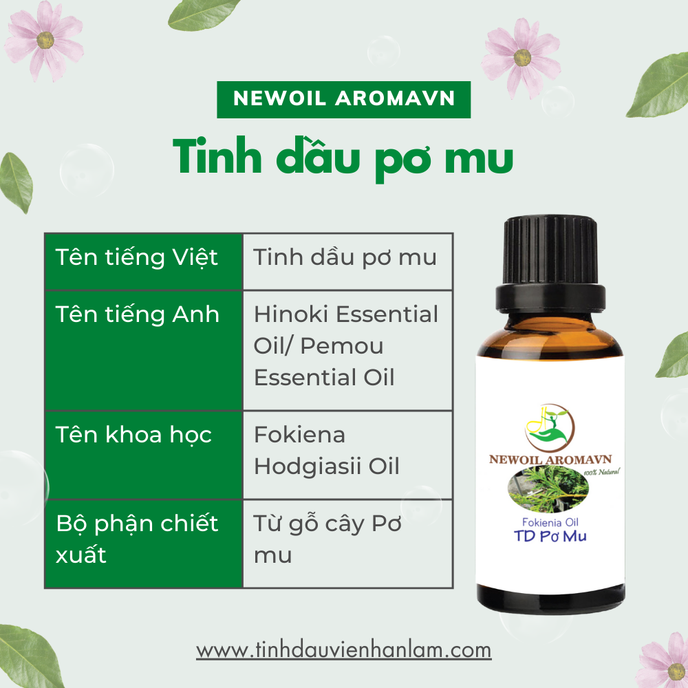 Tinh dầu Pơ Mu nguyên chất Newoil Aromavn - Pemou Oil Tinh dầu thiên ...