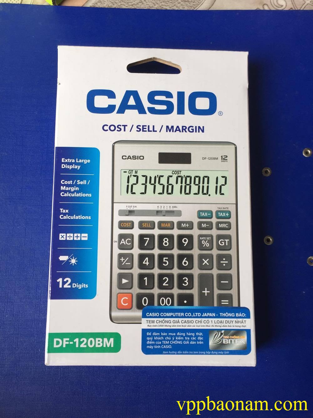 Máy tính Casio DF-120B | CÔNG TY TNHH VĂN PHÒNG PHẨM BẢO NAM