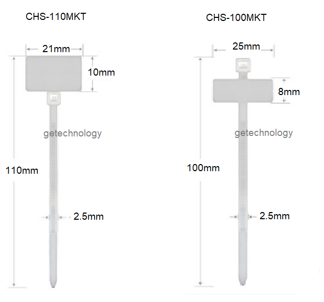 Dây thít đánh dấu bảng tên HCT100, CHS-110MKT, CHS-100MKT dây rút đánh ...