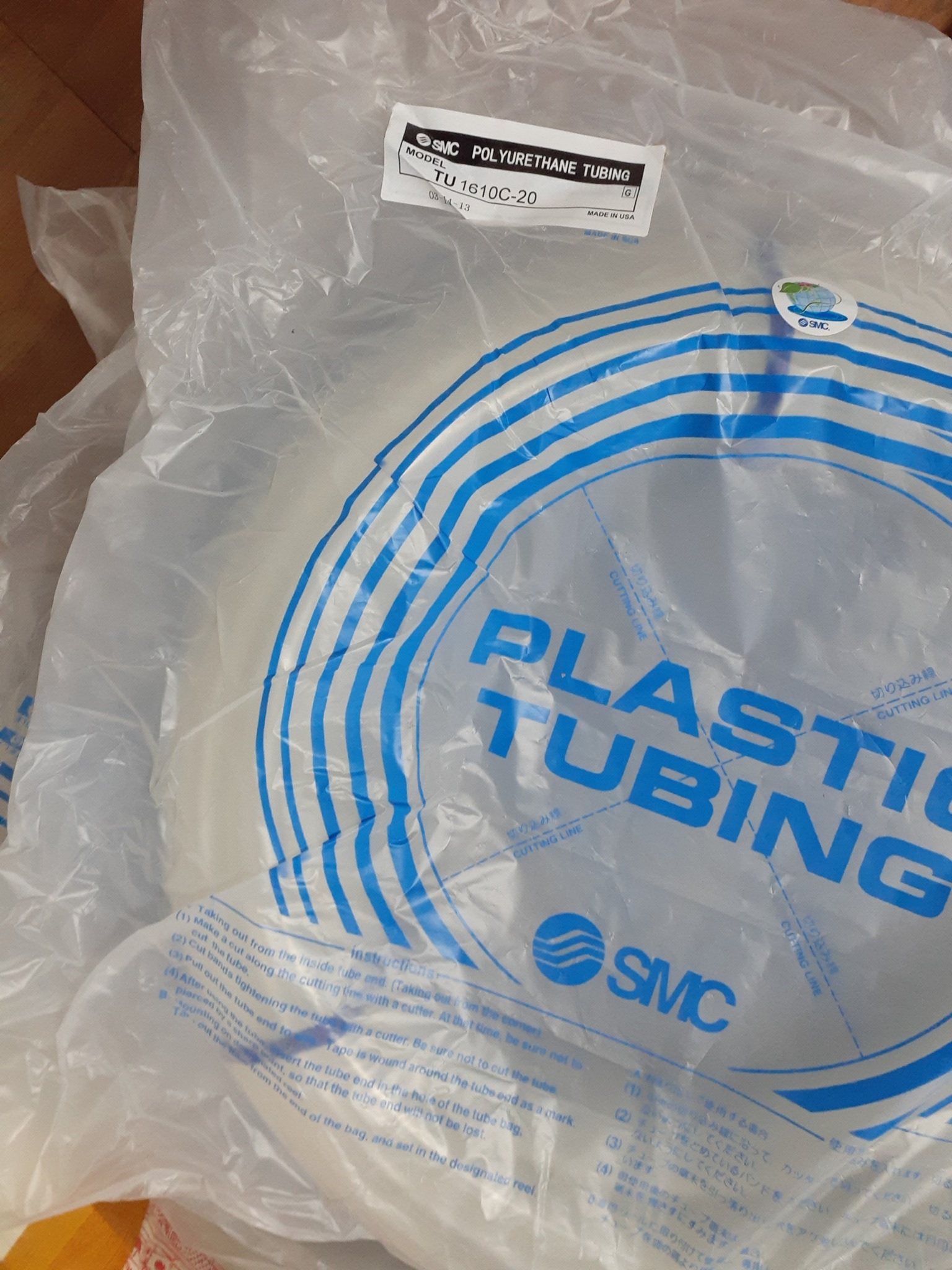 Ống dây khí TU hãng SMC màu trắng trong TU0425C-100 (100m) TU0425C-20 ...