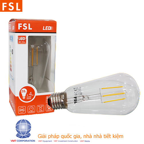Bóng đèn led Edison FSL 4W đui E27 bầu dục