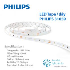Đèn LED Dây 31059 tape 3000K 18W 5m - Philips