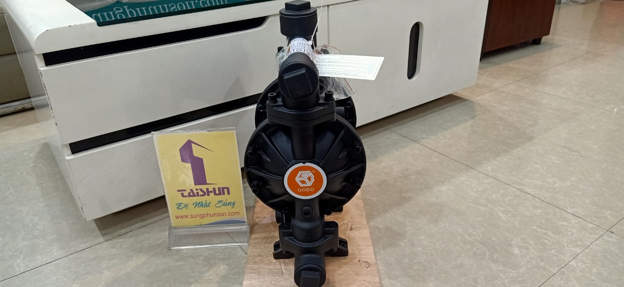 Bơm hóa chất Godo Model QBY3-40LTFF nhôm 1.5 inch 151 lít/phút