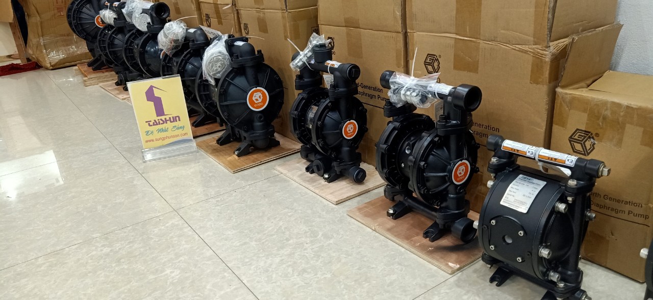 Bơm màng khí nén Godo Model QBY3-25AGTFF 1 inch gang 116 lít/phút