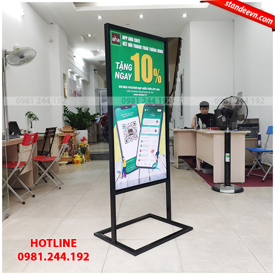 Standee Chân Sắt, Standee Khung Sắt Ngoài Trời tại Hà Nội | 3H