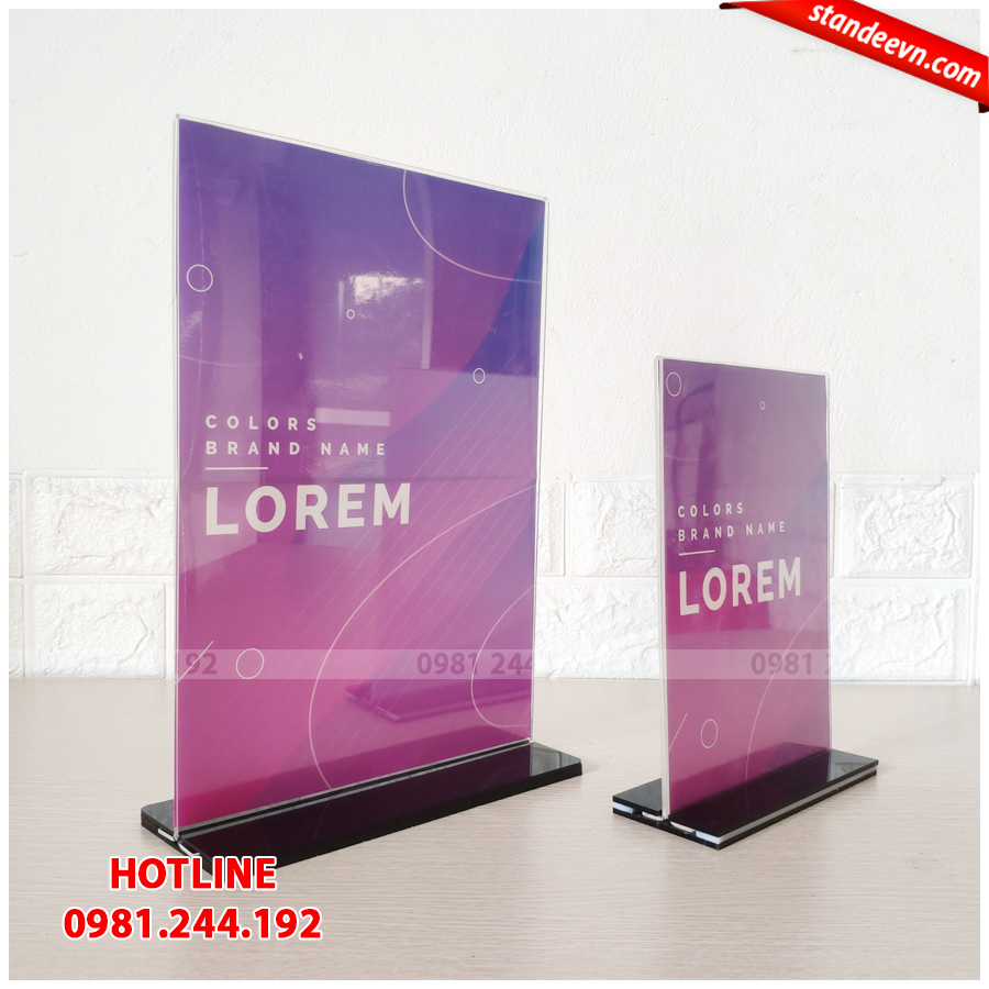 Menu mica để bàn A4 ,A5