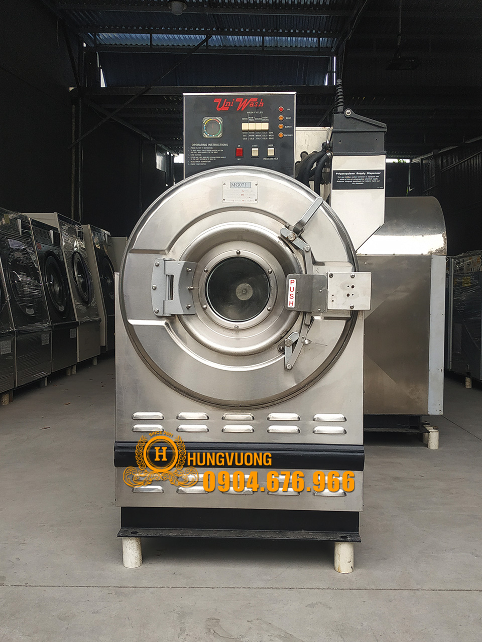 MÁY GIẶT CÔNG NGHIỆP HÙNG VƯƠNG | UNIWASH UW35 | 16KG