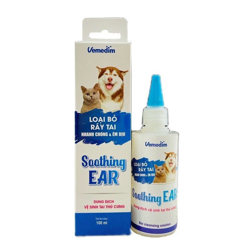 Dung Dịch Vệ Sinh Tai Cho Chó Mèo Vemedim Soothing Ear 100ML