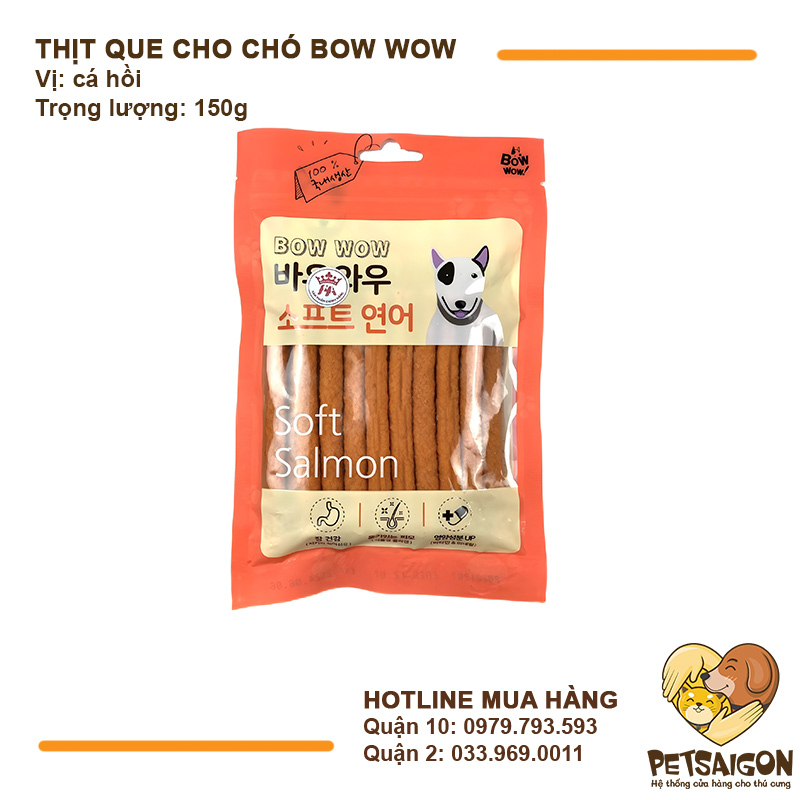 Bánh Thưởng Cho Chó Snack Bowwow Dạng Thịt Que