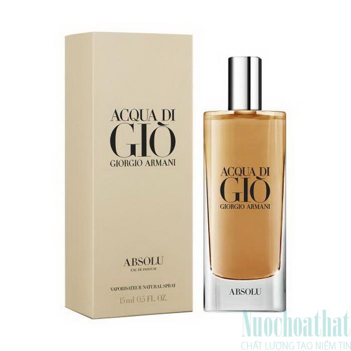 Nước hoa nam Giorgio Armani Acqua Di Giò Absolu Eau de Parfum 15ml