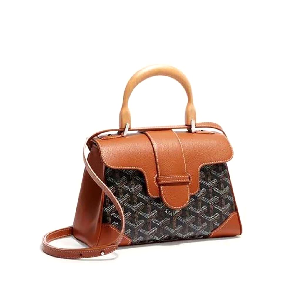 TÚI Goyard Women Sac Saïgon Souple Mini in Toile Goyardine & Chevroches ...