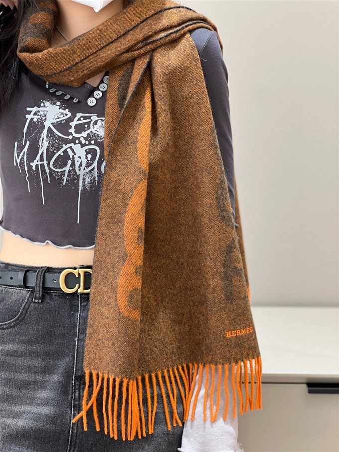 KHĂN Hermes La Pig Noose Cashmere scarf