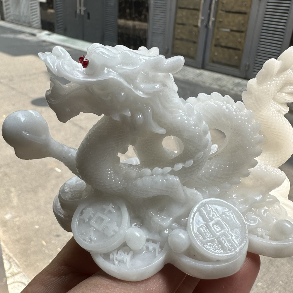 Tượng đá Rồng phong thủy trang trí bàn làm việc giúp thịnh vượng may ...