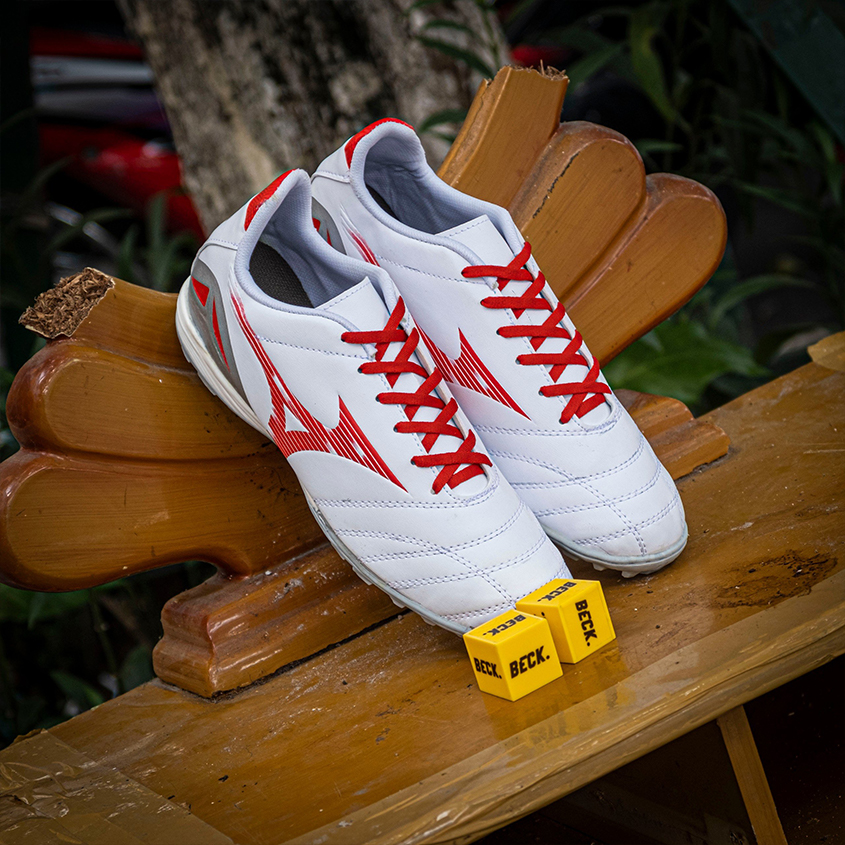 Giày Bóng Đá Winbro Mizuno Neo 4 Trắng Đỏ TF