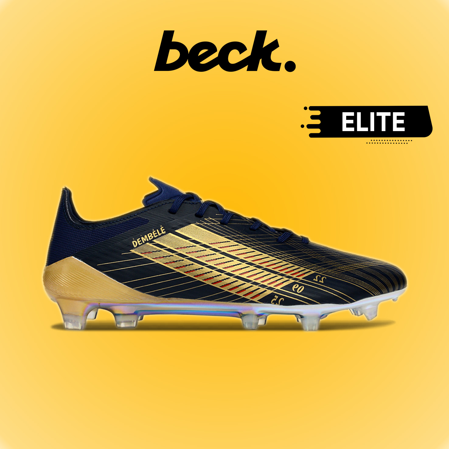 Giày Bóng Đá Adidas F50 Elite Dembele Xanh Navy Vàng HQ FG