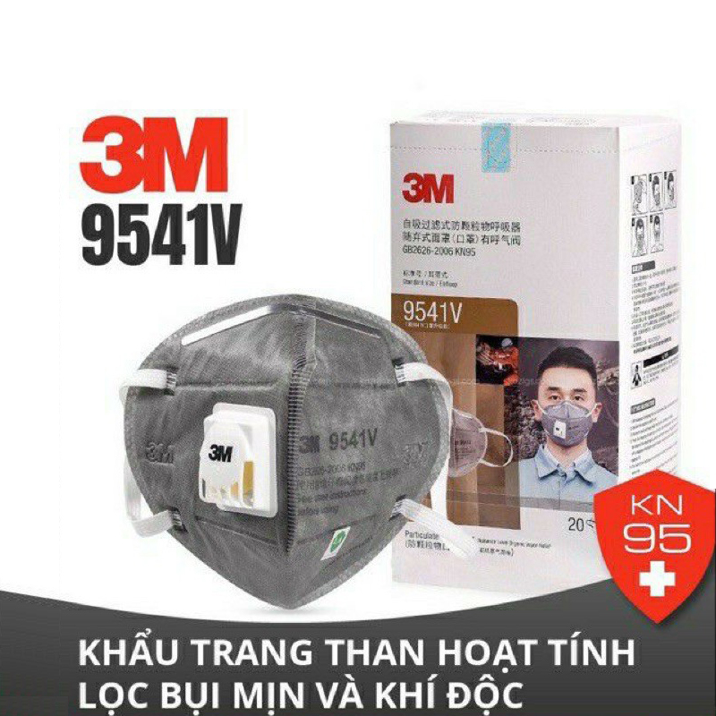 Khẩu trang lọc bụi 3M 9541V có van | Công ty bảo hộ lao động lasa