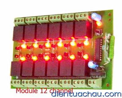 Module RF 12 channel relay