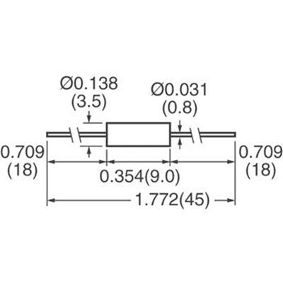BEAD CORE SINGLE 3.5X9MM