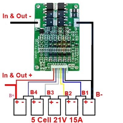 Mạch Sạc Pin 5 Cell 21V 15A