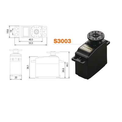 Futaba S3003 Standard Servo 90 degrees