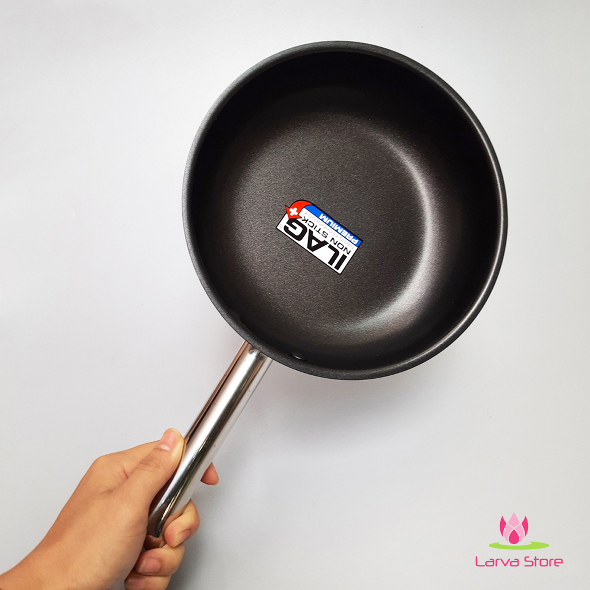 Chảo inox 304 Meta LocknLock LTP1203 20cm Chống dính 3 lớp Đáy từ