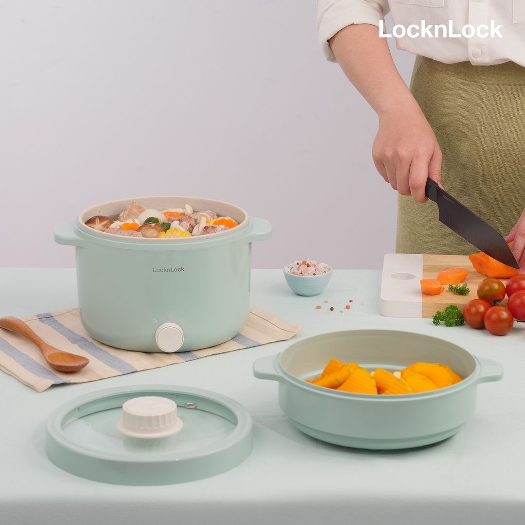 Nồi điện đa năng Locknlock EJP156MIT 2L - Màu Mint EJP156