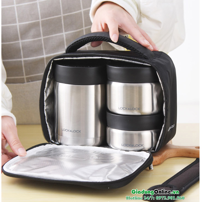 Bộ Hộp Cơm giữ nhiệt Lock&Lock LHC8031 1160ml