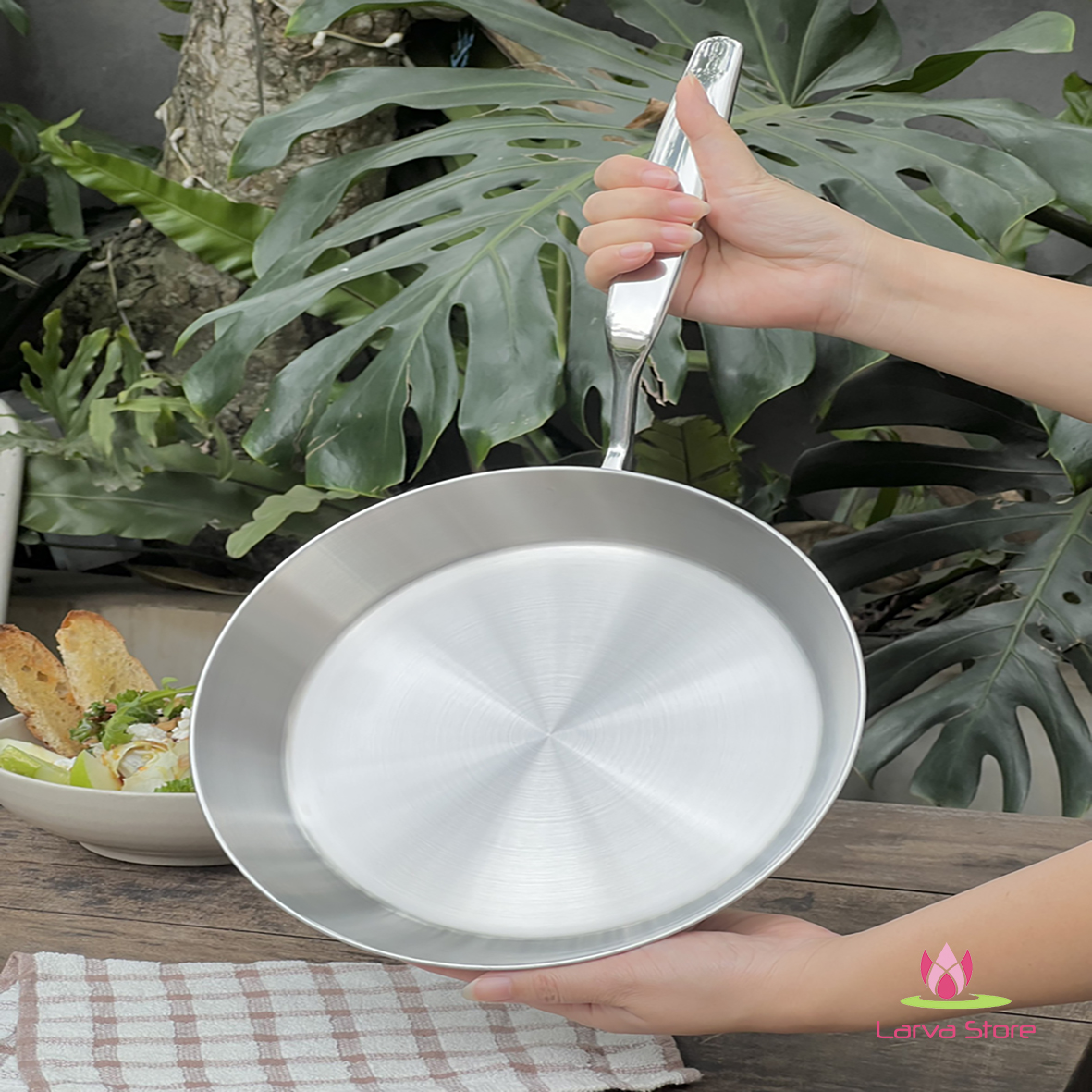 Chảo inox 316 Liền Khối 5 lớp 5-Ply Premium Kaiyo Chống Dính Tự Thân ...