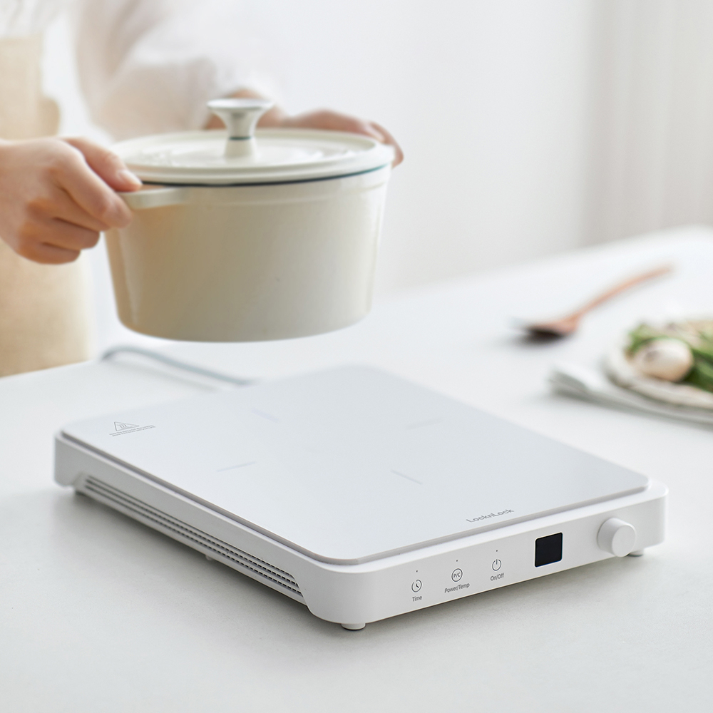 Bếp điện từ LocknLock Bianco Slim Induction Cooker 1850w EJI146WHT