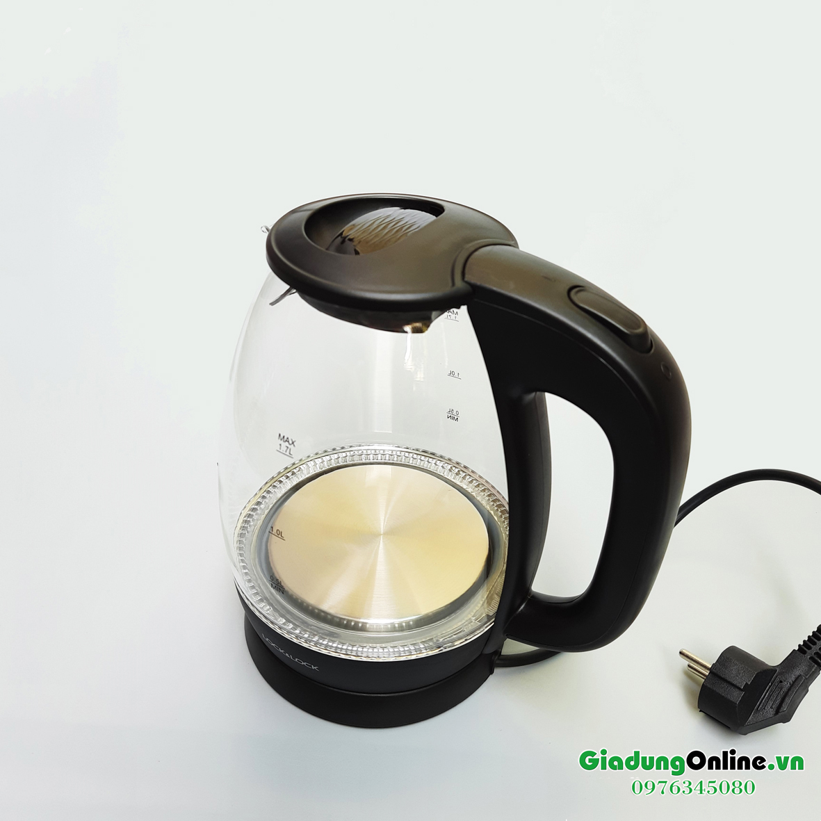 Ấm Điện Đun Nước Bằng Thủy Tinh Lock&Lock EJK432 1.7L