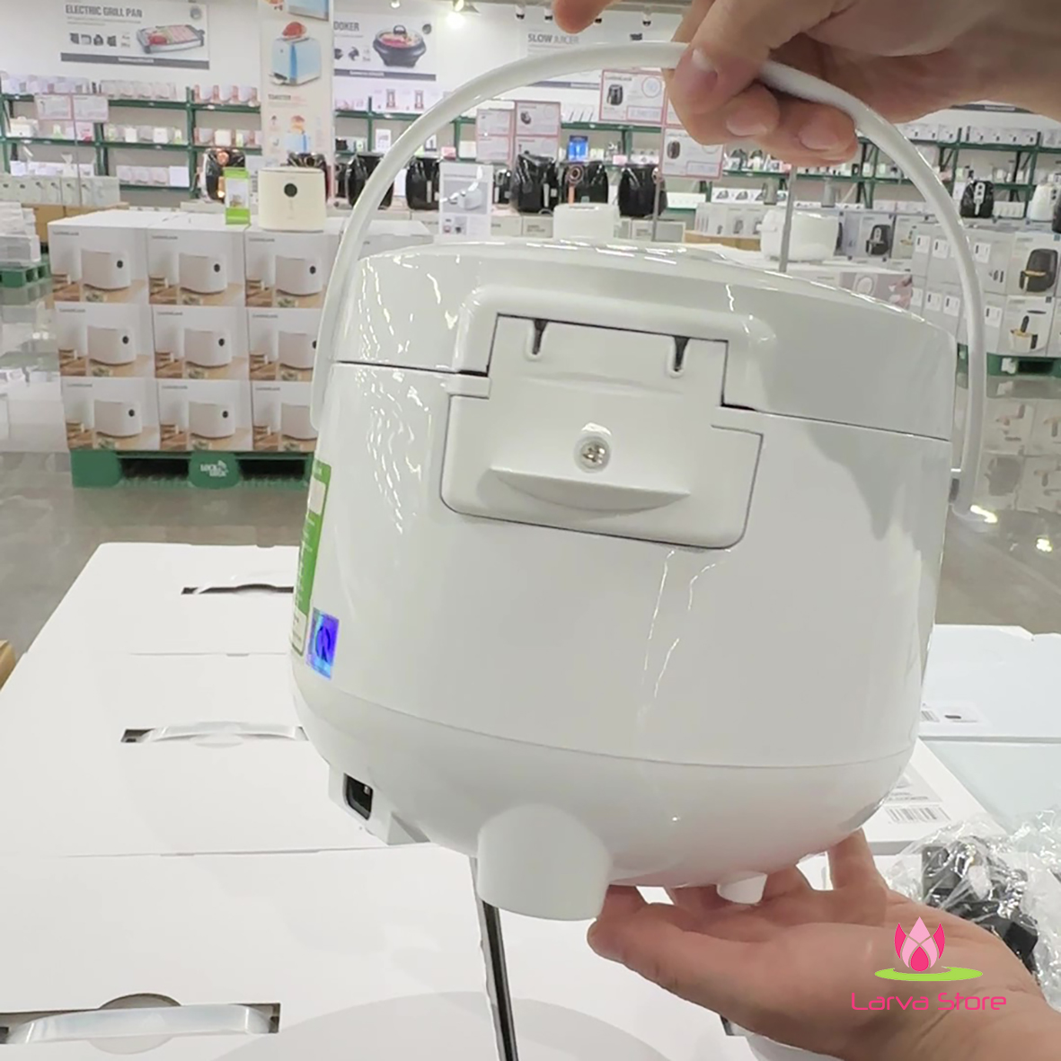 Nồi Cơm Điện LocknLock Digital Rice Cooker EJR313WHT 1.0 Lít 350W