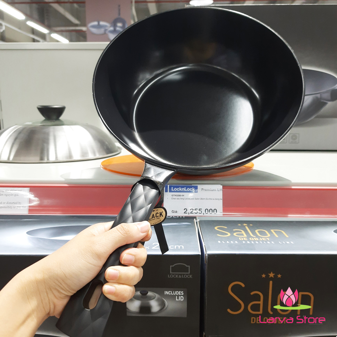 Chảo Sâu Lòng LocknLock Salon GTH3285-IH 28cm đáy từ