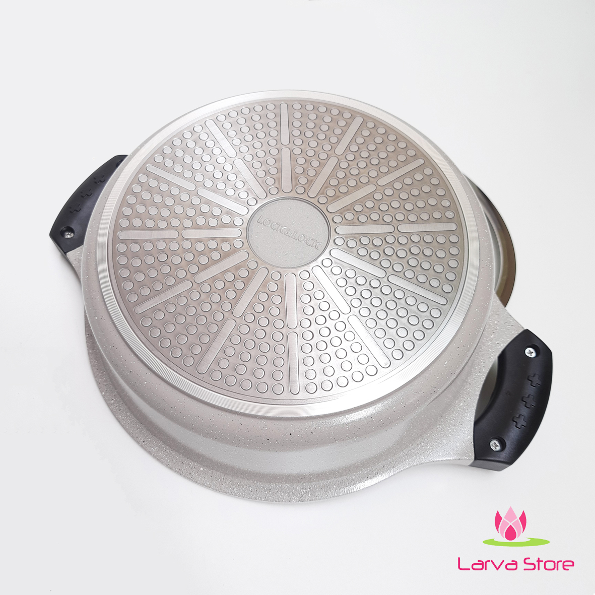 Nồi Đá Lock&Lock Stone LCA6242D 24cm thành thấp 7.5cm đáy từ