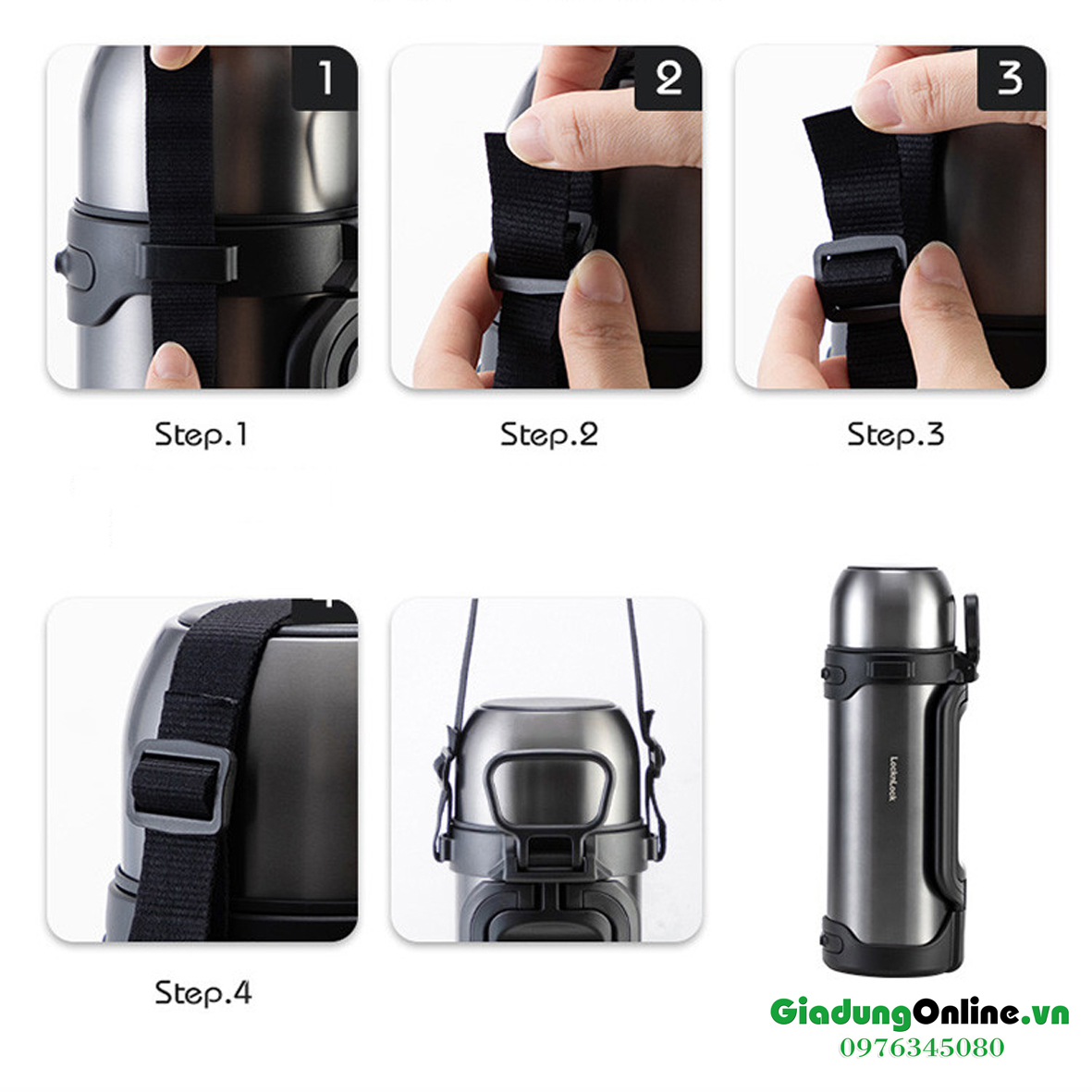 Bình giữ nhiệt LocknLock Easy Take Hot Tank LHC1477 1.8L