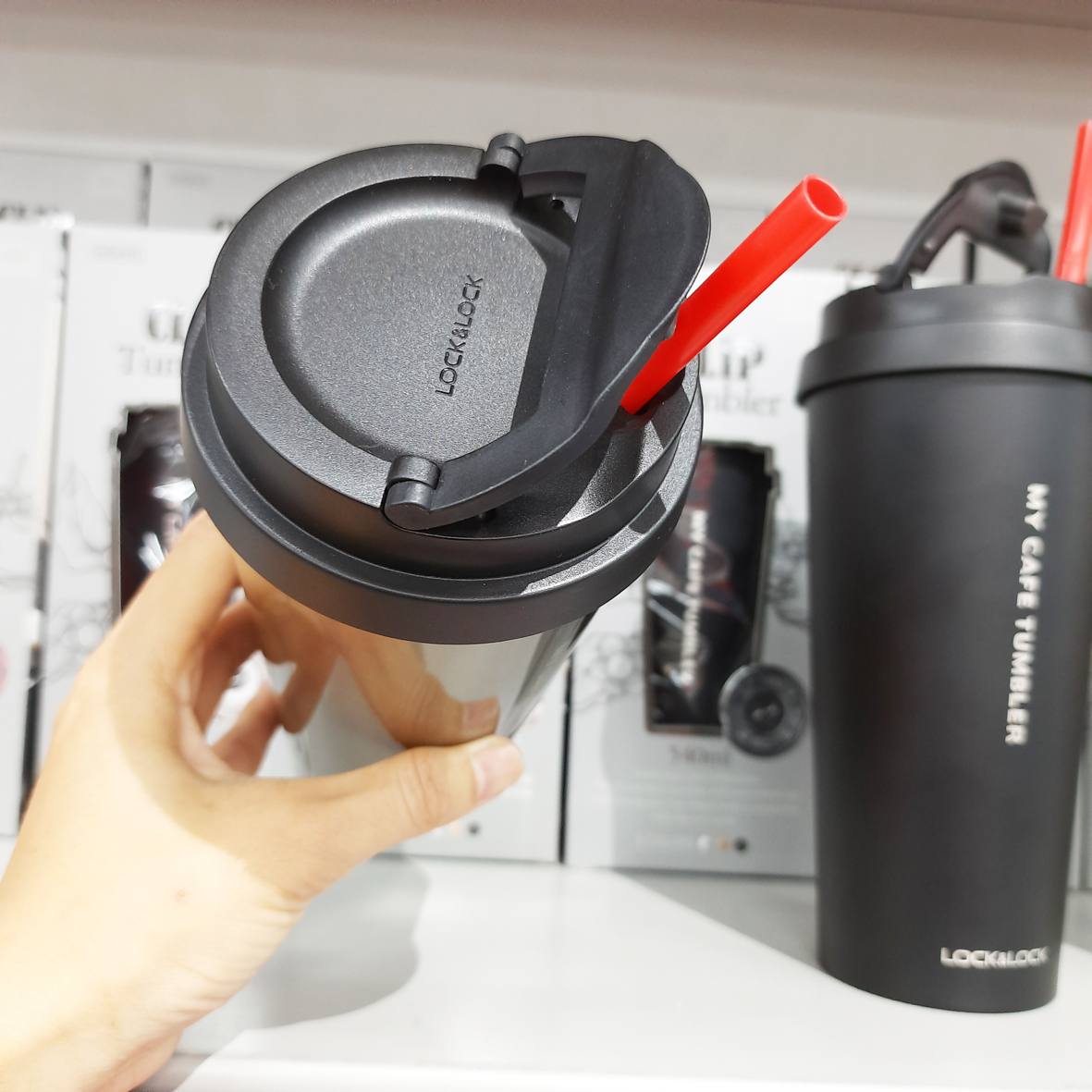 Bình giữ nhiệt Lock&lock Clip Tumbler LHC4151 540ml